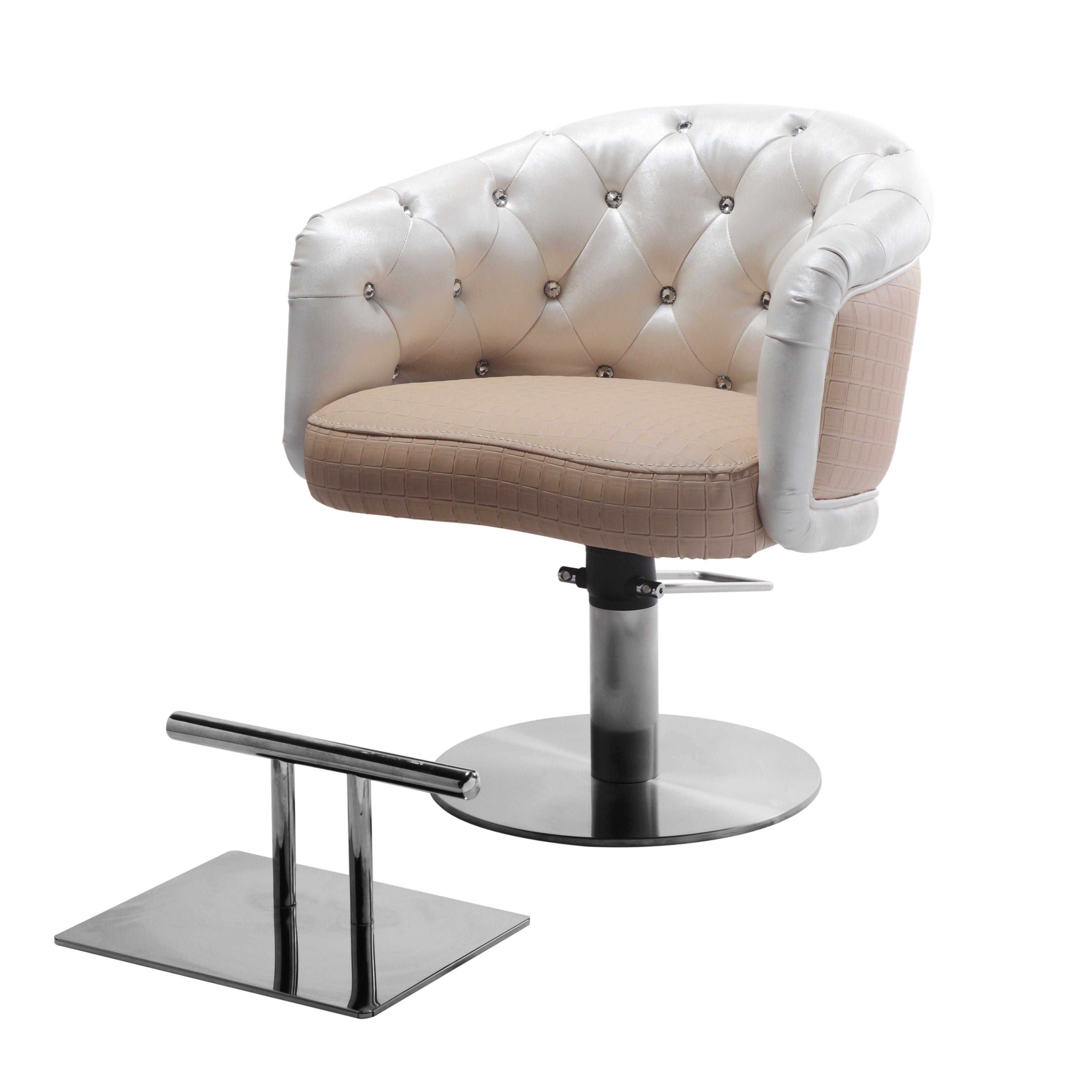 H.Master ® Crystal Luxury Diamond Salon Styling Chair without footrest ...